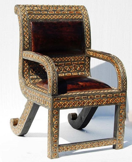 Unique vintage bone chair – Justmorocco